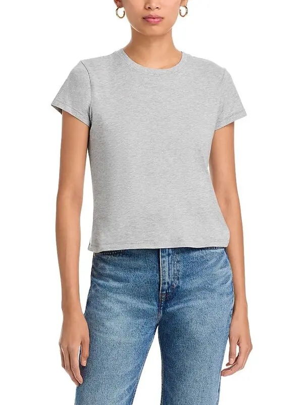 FRAME The Baby Tee - Heather Gray