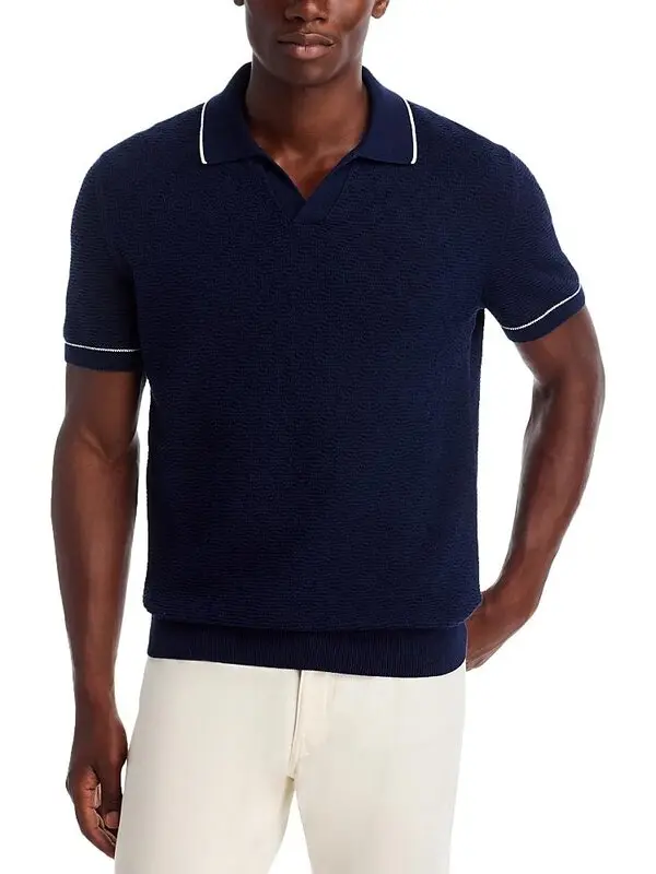 BOSS Irenzo Knit Polo Shirt - Dark Blue