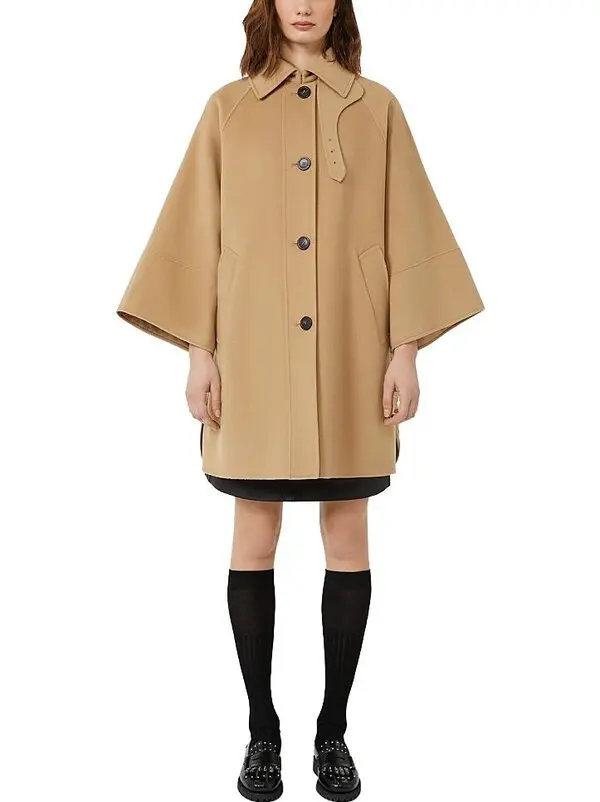 Max Mara Rufo Quilted Virgin Wool Coat - Camel