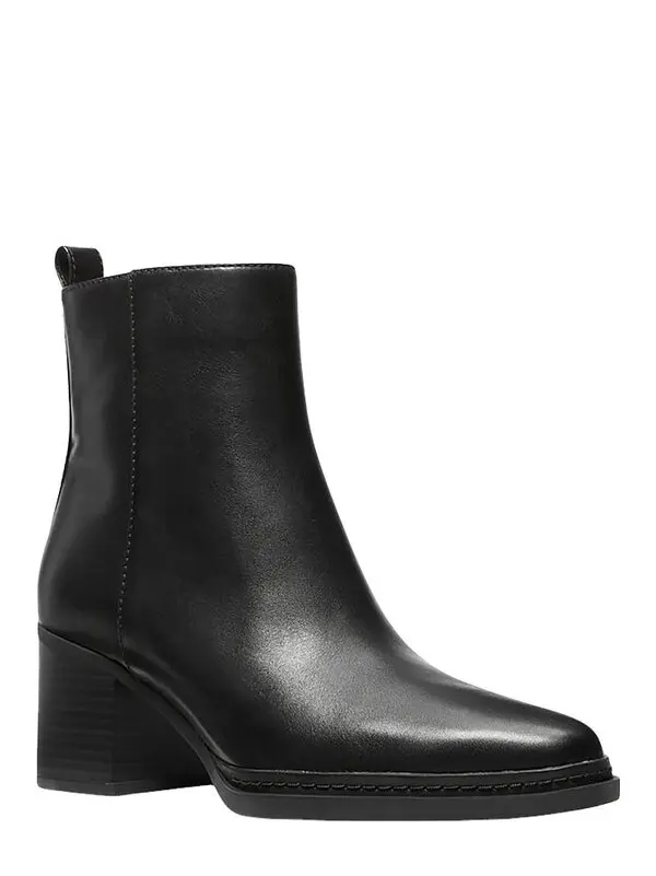 Michael Kors Lex Leather Ankle Booties - Black