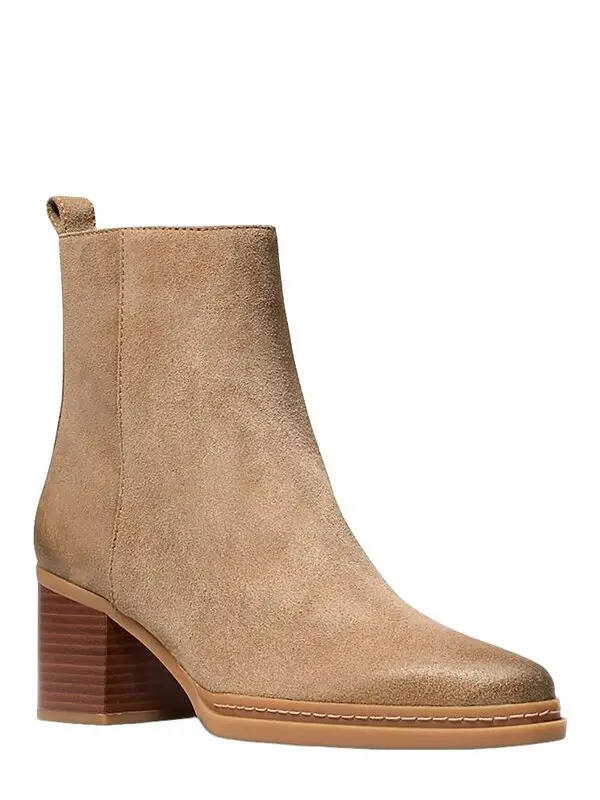 Michael Kors Lex Suede Ankle Booties - Husk
