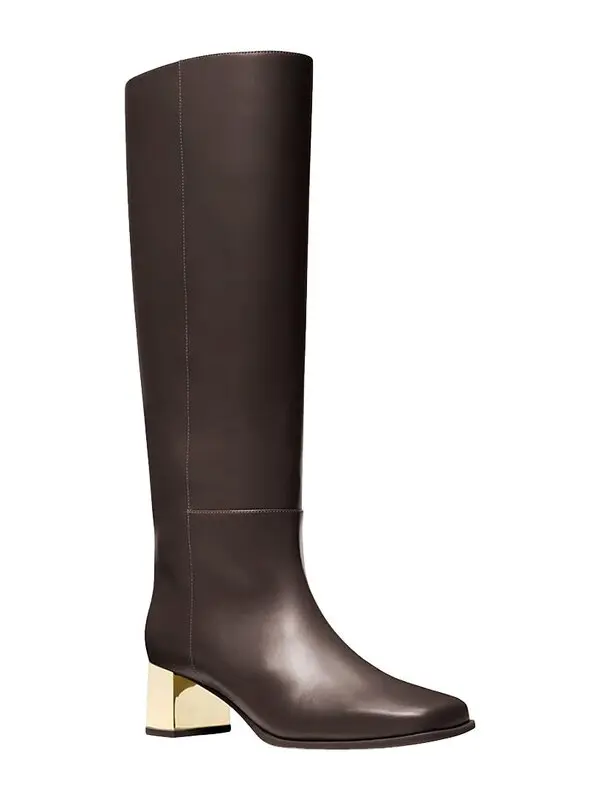 Michael Kors Michael Matilda Leather Tall Boots - Chocolate