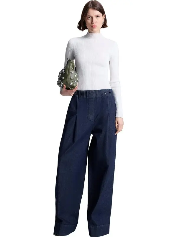 A.L.C. The 213 Wide Leg Denim Pant - Indigo