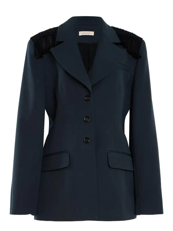 DIOTIMA Garvey Mortimer Wool Twill Blazer - Navy