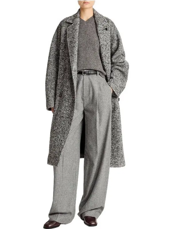 Vince Italian Wool-blend Overcoat - Grey
