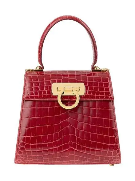FERRAGAMO Iconic Top Handle Bag - Red