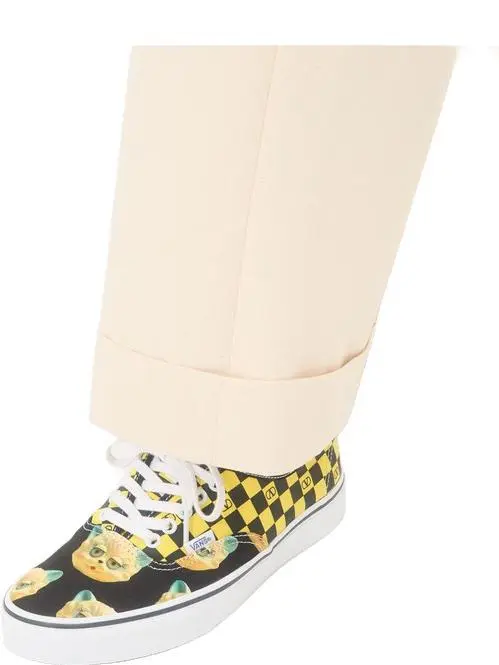 Valentino Garavani X Vans Low-top Trainer With Vlogo Checkerboard And Le Chat De La Maison Print - Black