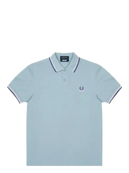 PALACE Fred Perry Shirt - Dusty Blue