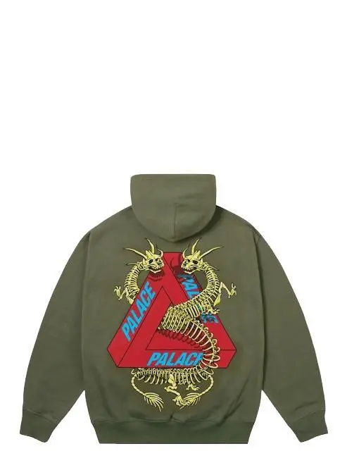 PALACE Dragon Bones Tri Hood - The Deep Green