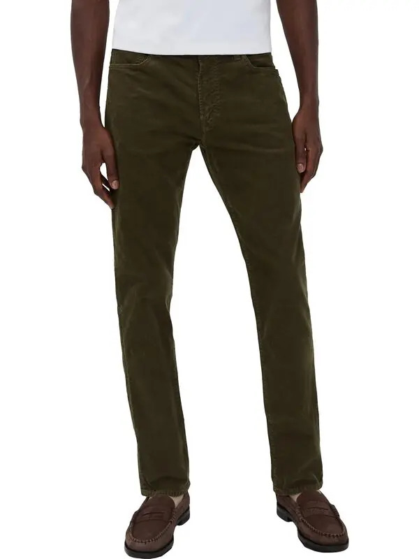 Citizens Of Humanity Gage Classic Straight Stretch Corduroy Jeans - Olive