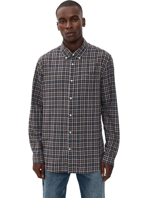 Barbour Lanark Tartan Tailored Shirt - Midnight Oak Tartan