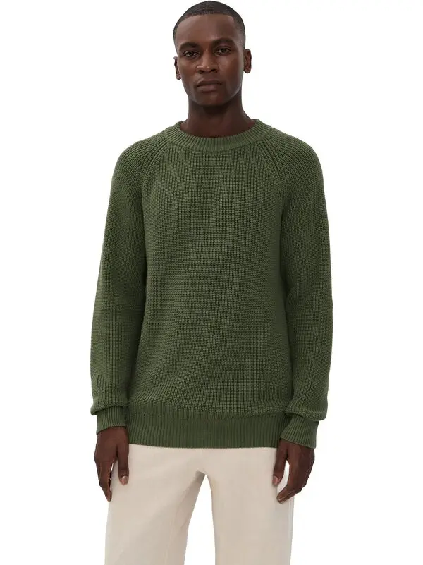 FAR AFIELD Herbert Raglan Sweater - Green