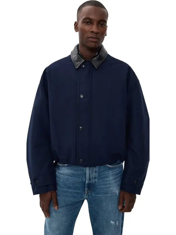 Acne Studios Opado Double Cotton Jacket - Navy