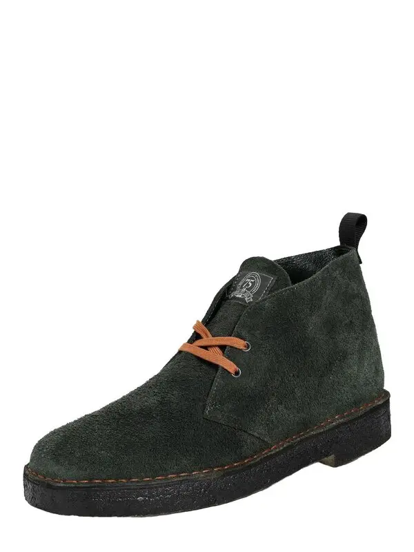 Clarks 75th Anniversary Suede Desert Boots - Loden Green Suede