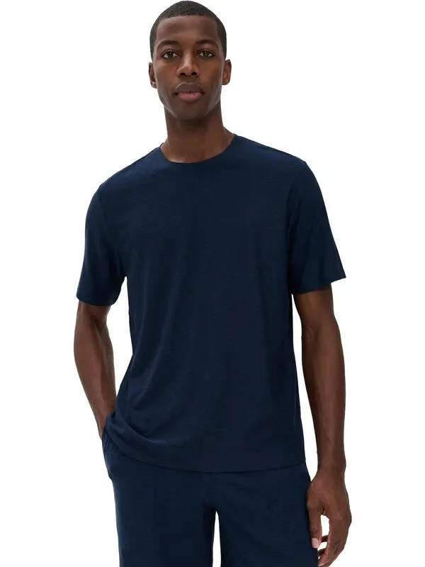 Beyond Yoga Featherweight Always Beyond Crew Tee 2.0 - Nocturnal Navy