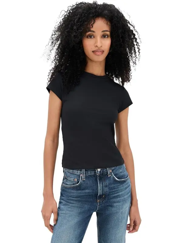 Susana Monaco Essential Crew Tee - Black