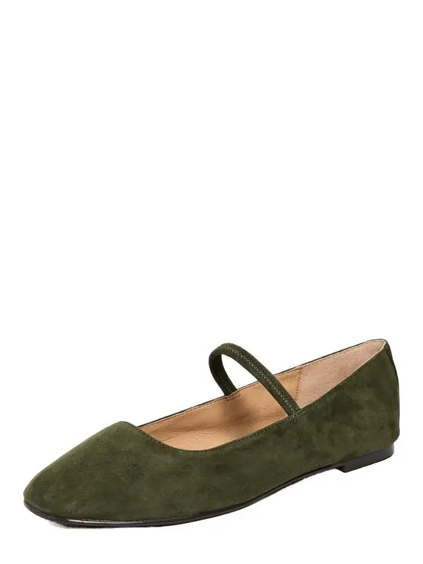 Madewell Greta Mary Janes - Loden