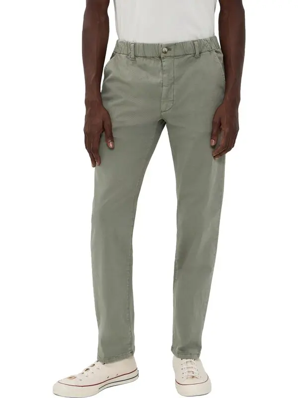 Marine Layer Saturday Twill Chino Slim Straight Jeans - Vetiver