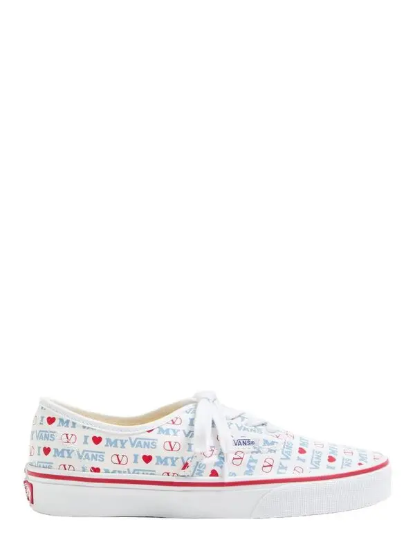 Valentino Garavani And Vans Low-top Trainer - White/rouge Pur/sky Blue