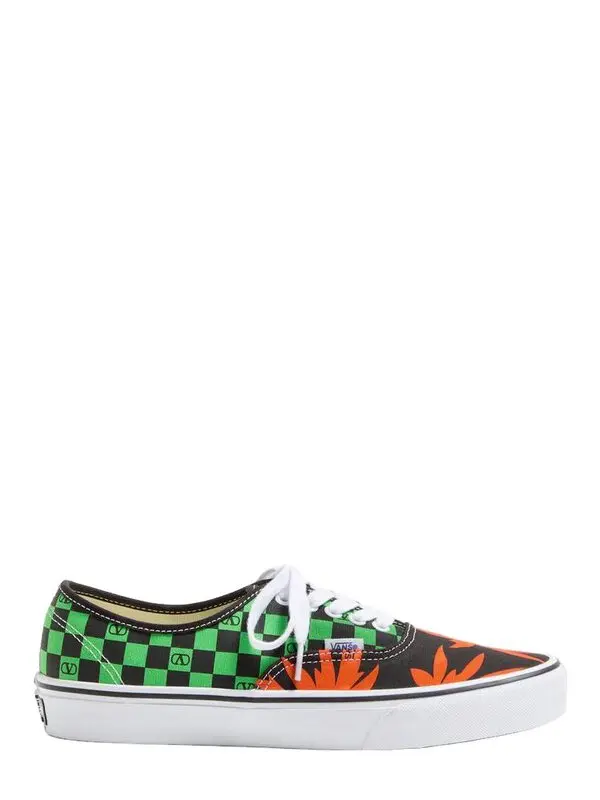Valentino Garavani And Vans Low-top Trainer - Black/red/green