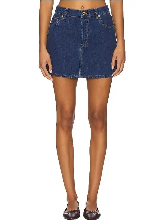 Rolla's 90s Relaxed Mini Skirt - Pacific Blue