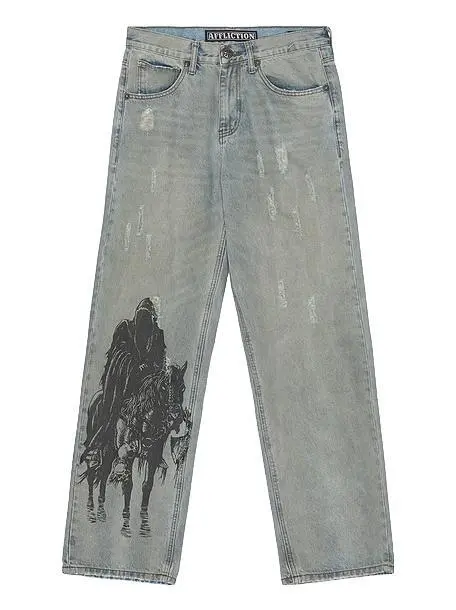 AFFLICTION Black Night Jeans - Mechanic Wash