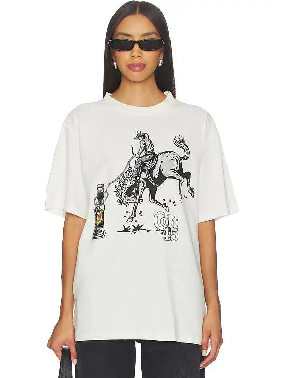 PHILCOS Colt 45 Cowboy Graphic Tee - Cream