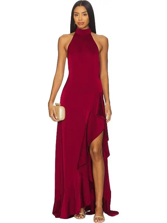 Nbd The Avani Gown - Oxblood