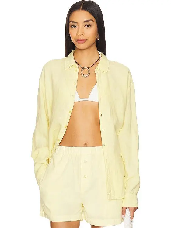 VIR VITA Cecile Oversized Shirt - Butter
