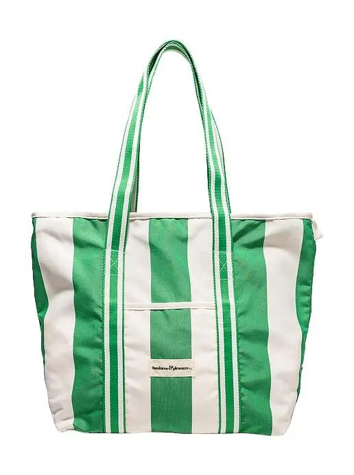 BUSINESS & PLEASURE Beach Bag - Crew Canyon Green Stripe