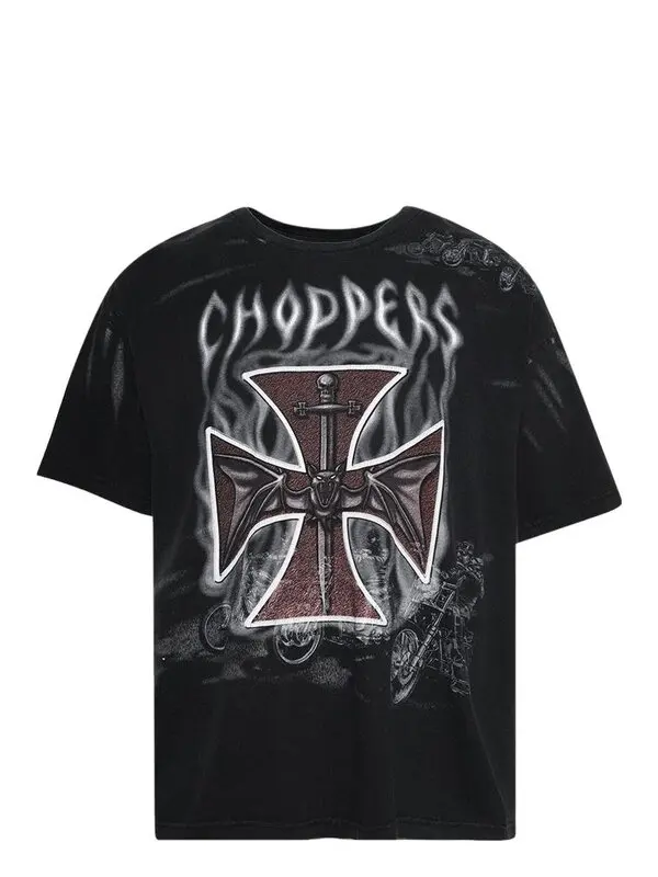 EARTHLING VIP Choppers Vintage Tee Black - A