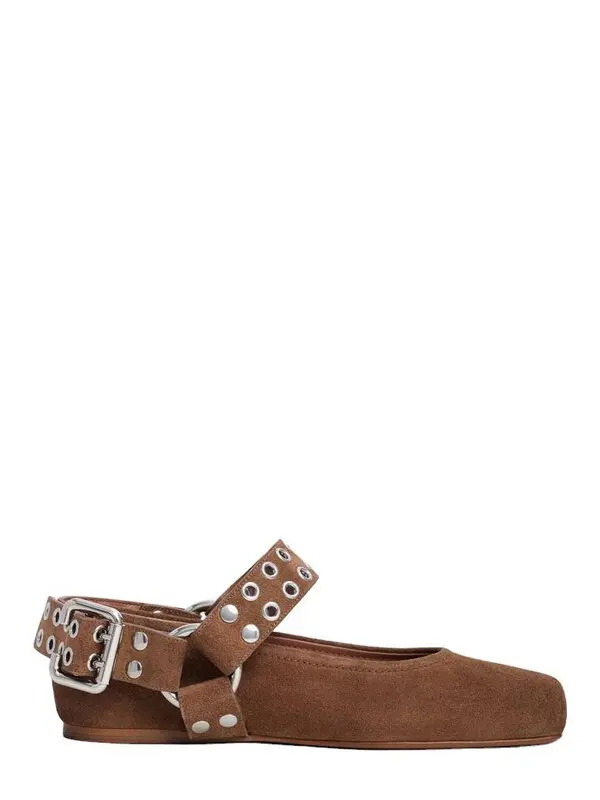 ALAÃA Alaïa Ballet Flats - Brown