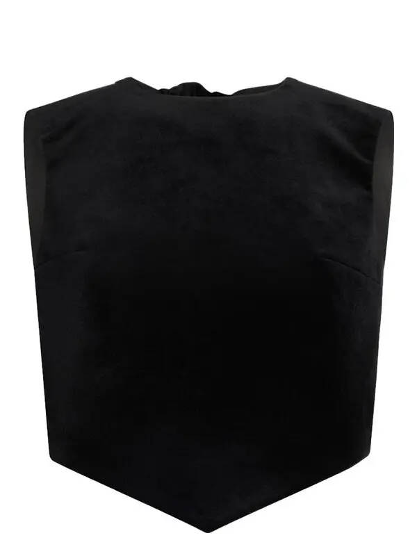 PATOU Scarf Top - Black