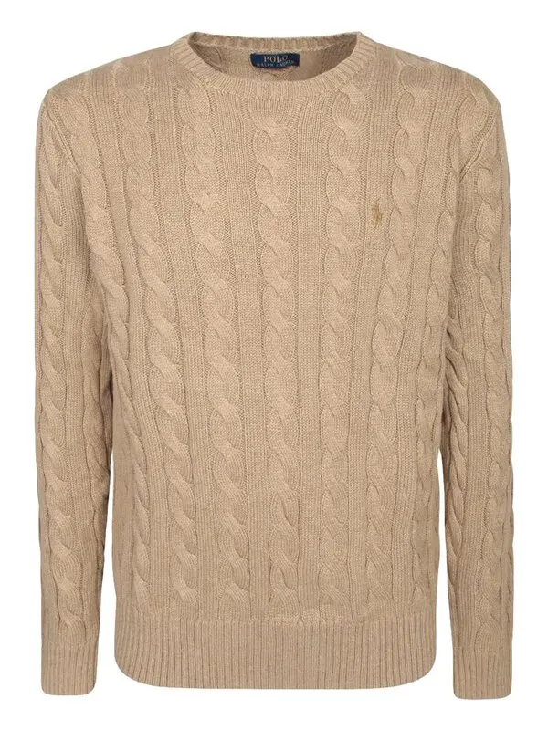 Polo Ralph Lauren Cotton Cable Knit Sweater - Beige