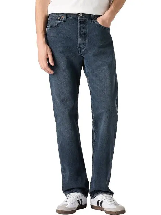 LEVI'S 501® Original Straight Leg Jeans - Blue Black Stretch