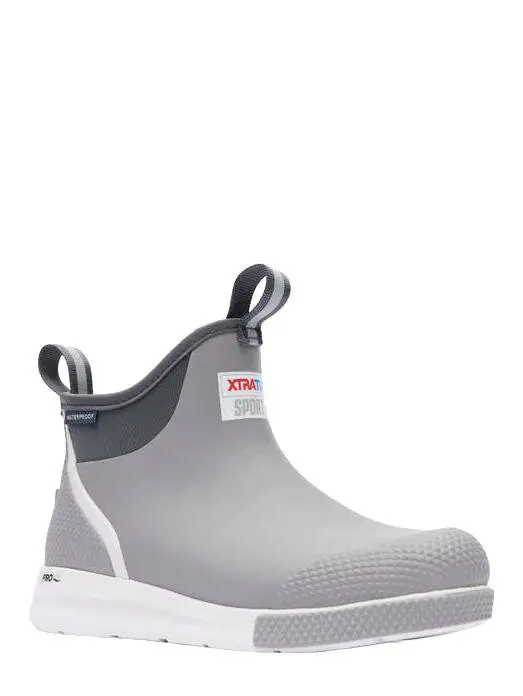 XTRATUF Waterproof Ankle Deck Sport Boot - Gray