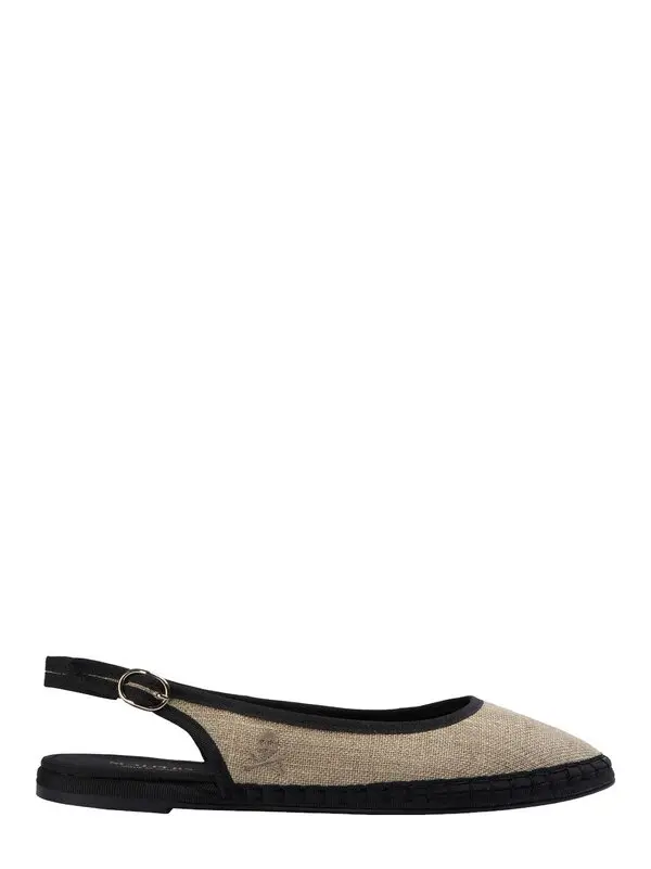 SCALPERS Rustic Fabric Mule Slipper - Natural