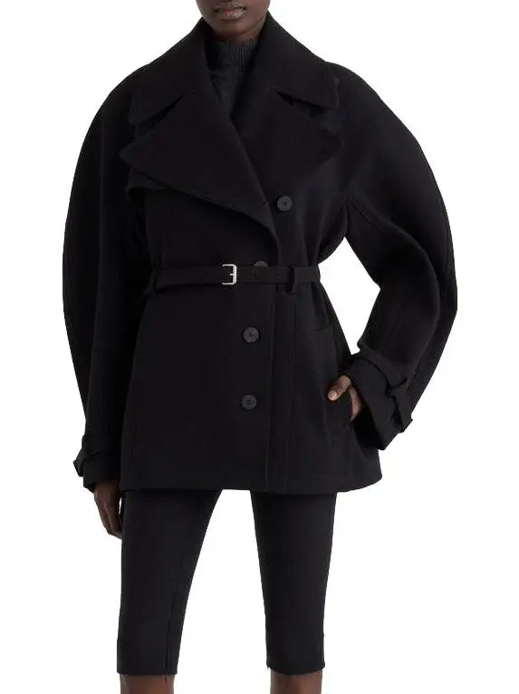Jacquemus Le Trench Ovalo Court Short Trench Coat - Black