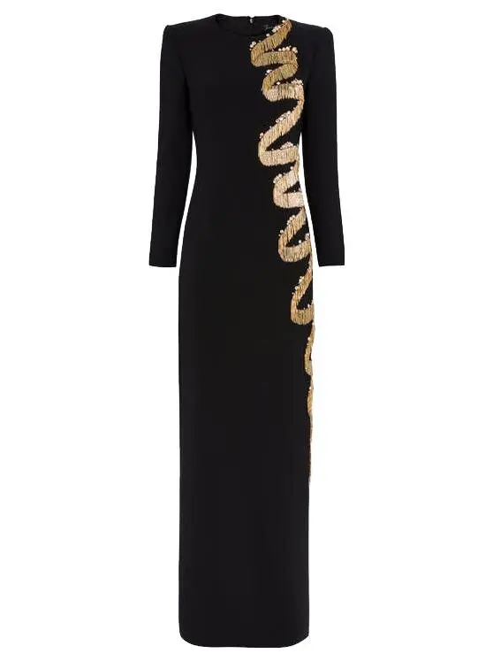Jenny Packham Liberty Maxi Gown - Liquorice