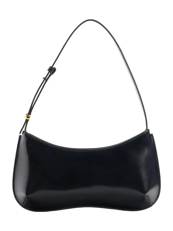 Jacquemus Le Bisou Leather Shoulder Bag - Black 990