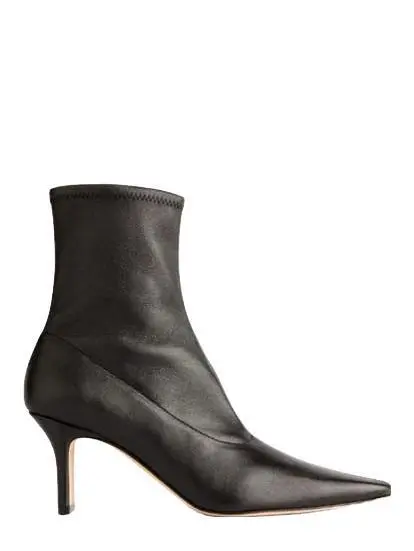 NEIL J. RODGERS Mia Ankle Stretch Boot - Black Stretch Nappa
