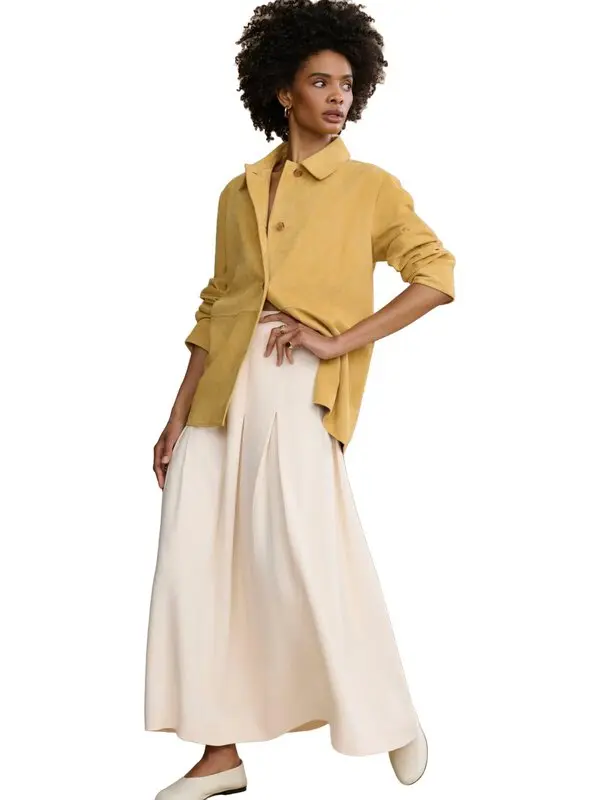 Jenni Kayne Florence Crepe Skirt - Cream