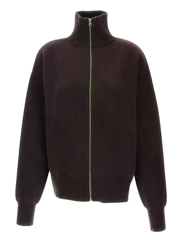 Extreme Cashmere Zip-up Cardigan - Brown