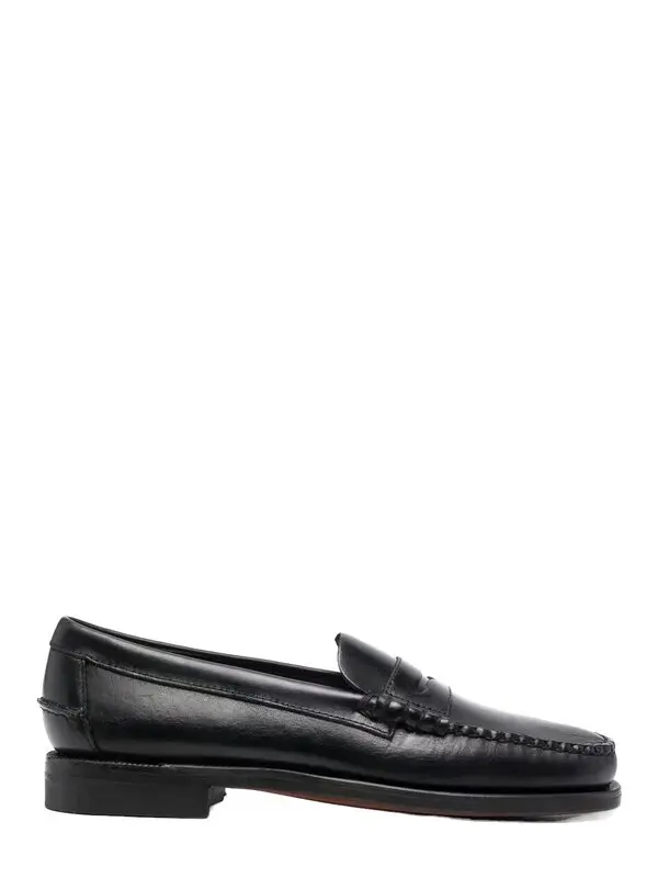 SEBAGO Slip-on Leather Loafers - Black