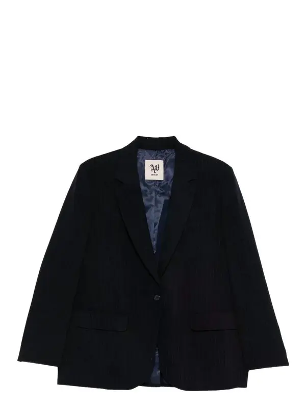 ANIYE BY Pinstripe Single-breasted Blazer - Blue