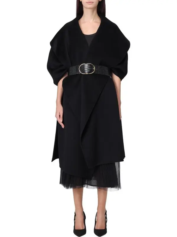 Elisabetta Franchi Coat - Black