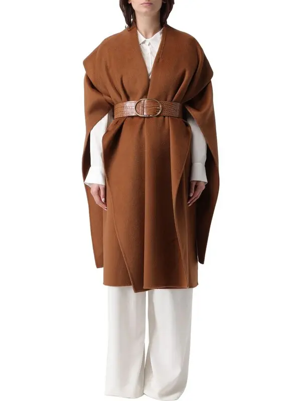 Elisabetta Franchi Mid-length Coat - Brown