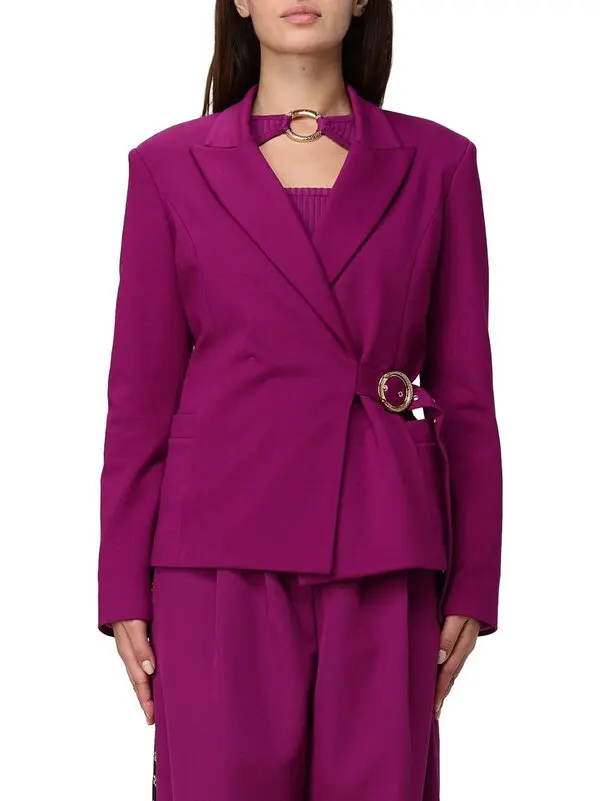 Just Cavalli Belted Jacket - Violet