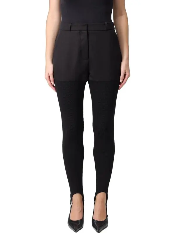 Coperni Ribbed Stirrup Pants - Black