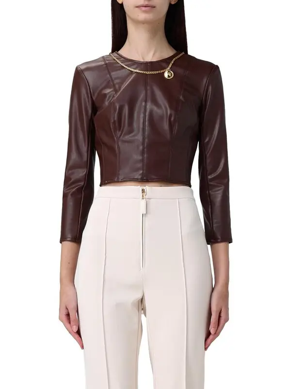 Elisabetta Franchi Top - Brown